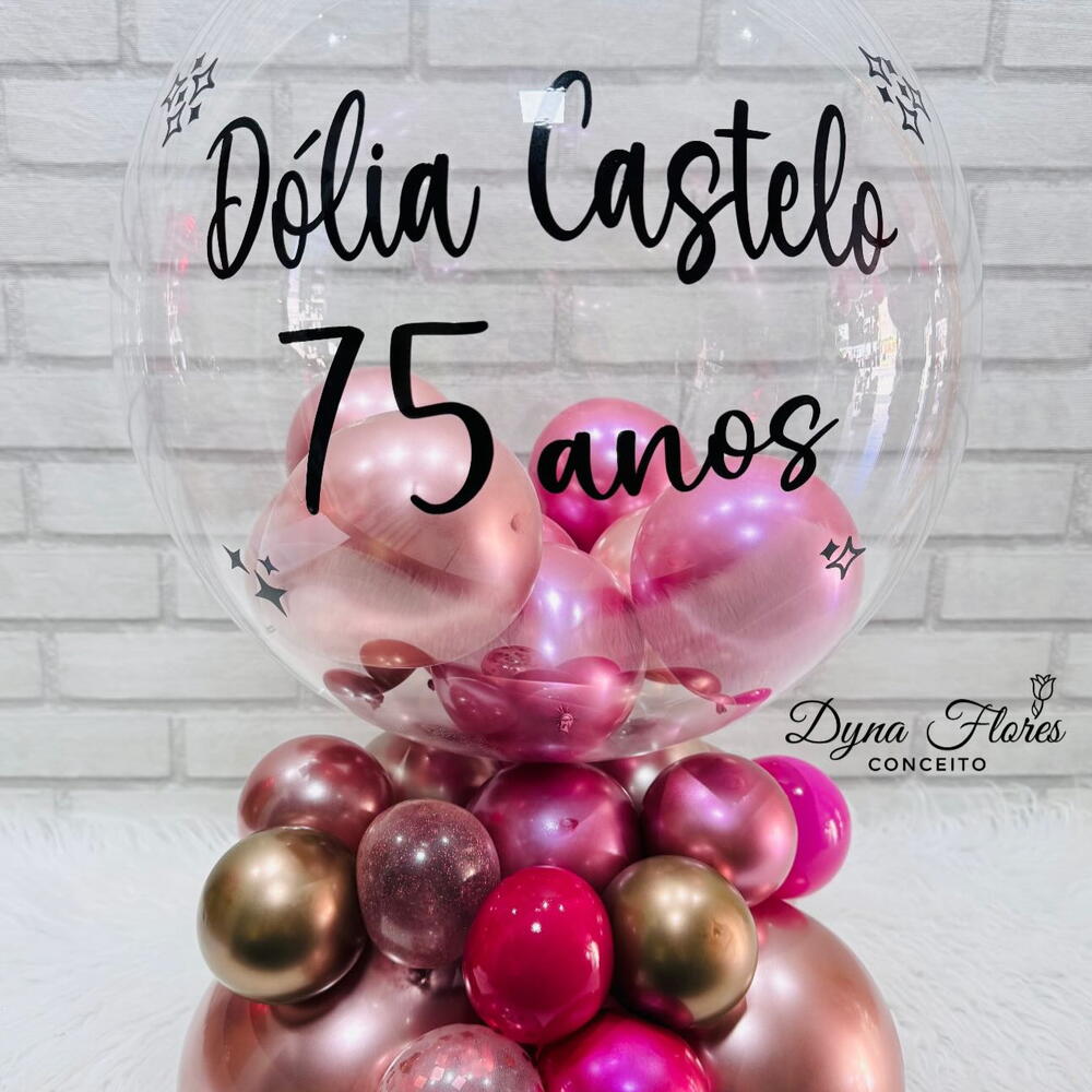 Arranjo de Balões personalizados de mesa, Cestas de presente Fortaleza ...