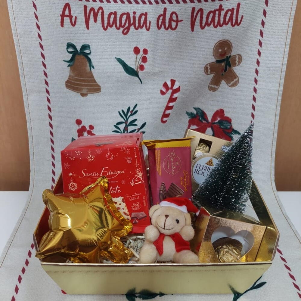 Gold Christmas, Cestas de presente São Paulo, compre a 130 reais, Cestas de Natal na Dueto ...